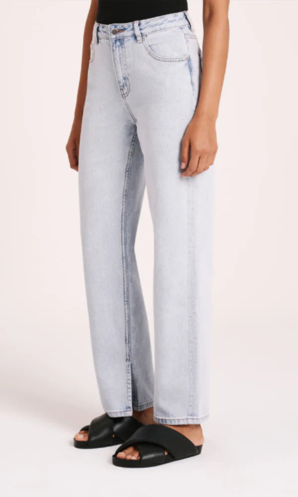 Organic Split Hem Jean - Clear Blue – et seQ fashion